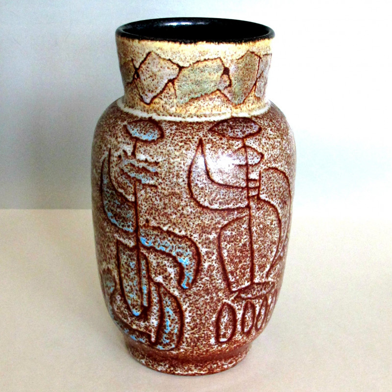 French ceramic vase Accolay 60s